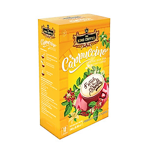 King Coffee Cappuccino French Vanilla-Box 12 sticks
