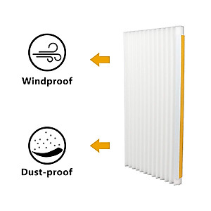 LBG Products Window AC Foam Insulation Panel Kit,Pack of 2 Insulated Air Conditioner Side Panels,18in High x 9in Wide x 7/8in Thick