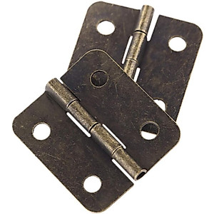 WRAFER Door HingesDoor Hinges Internal 4Pcs 36X26Mm Antique Kitchen Cabinet Door Hinges Jewelry Wood Box Cabinet Drawer Butt Hinge Decorative Hinges Furniture Hardware