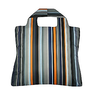 Envirosax Reusable Bag Polyester Shopping Grocery Bags Set of 5 Delightful Stripe Designs Water Resistant