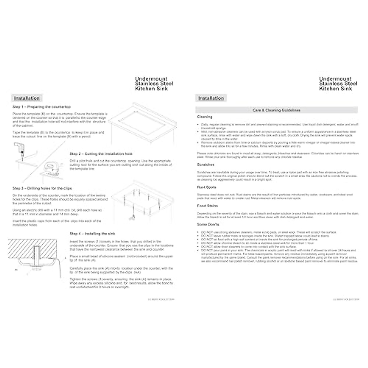 Le Bijou Collection 30 Inch Workstation Undermount 30 x19 Inch Single Bowl 16 Gauge Stainless Steel Handmade Kitchen Sink with Integrated Ledge and Accessories