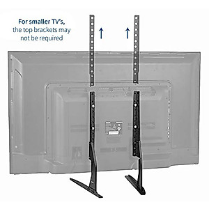 VIVO Universal Tabletop TV Stand for 22 to 65 inch LCD Flat Screens | VESA Mount with Hardware Included