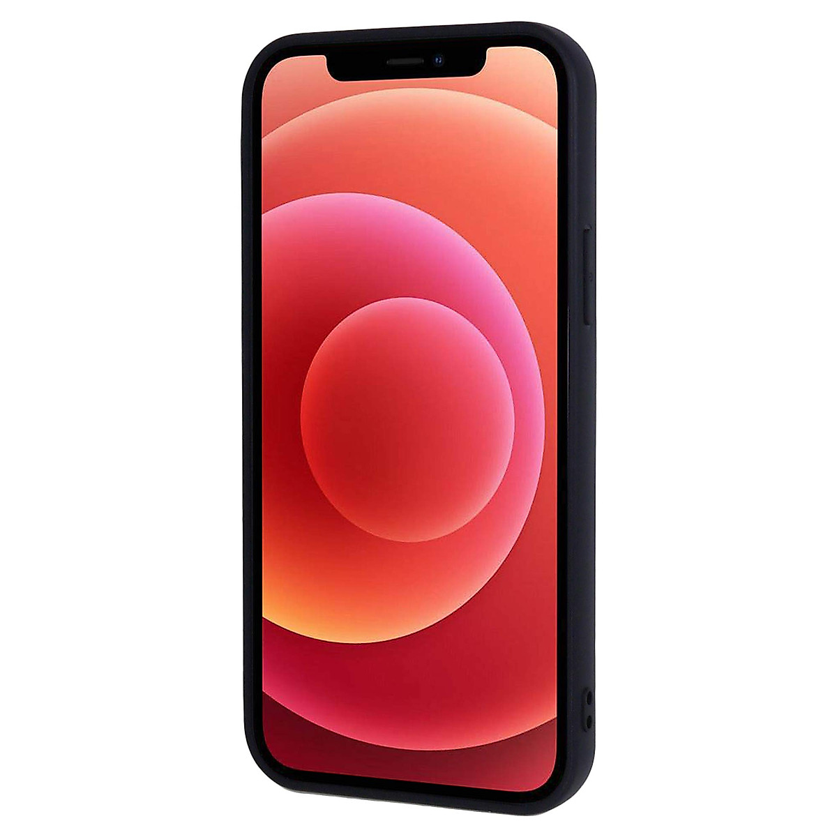 iPhone 13 Mini Case for Women, DMaos Crocodile Synthetic Patent Leather Cover, Classic Fashion for iPhone13 Mini 5.4 inch - Black