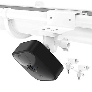 HOLACA Gutter Mount for Blink Outdoor Camera, Weather Proof Wall Outdoor Mount for Blink XT2/Blink Outdoor 4/3 Blink Mini 2/1 Blink Indoor Smart Security Camera,No Tools(2 Pack, White)