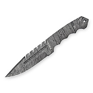 Custom Handmade Damascus Steel Blank Blade for Knife Making HB 12