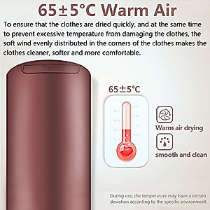 EUPXRHY Electric Clothes Airer Dryer Indoor, Fast Drying Heated Drying Rack for Clothes with Timer, Portable Electric Airer Clothes Dryer 15kg, Thermostatic Heating, 900W Energy Saving