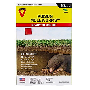 Victor M6009 Poison Moleworms, Yellow For Rodents