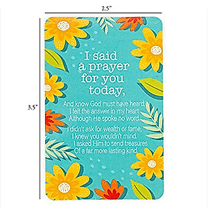 I Said A Prayer Floral Blue 3.5 x 2.5 Cardstock Keepsake Bookmarks Pack of 12