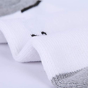 EnerWear 10P Pack Men's Cotton Moisture Wicking Cushion Low Cut Socks (10-13/Shoe: 6-12, White)