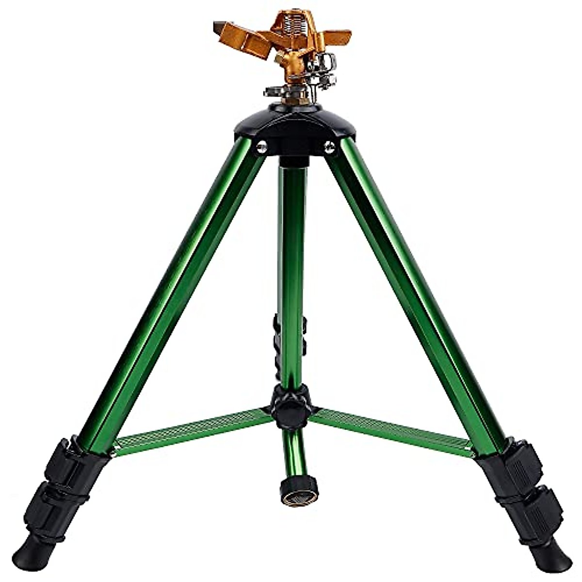 Twinkle Star Impact Sprinkler on Tripod Base, Quick Connector and Product Adapter Set, 360 Degree Coverage, 1 Pack