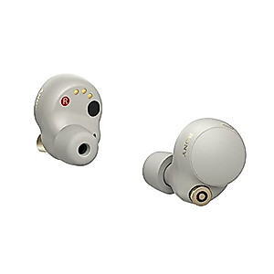 Sony Truly Wireless Noise Cancelling Headphone - Optimised for Alexa and Google Assistant - with Built-in mic for Calls - Bluetooth Connection - WF-1000XM4S.CE7 - Limited Edition - Silver/Gold