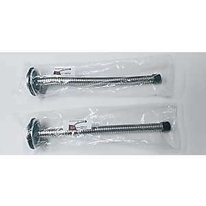 2 Jerry CAN Metal SPOUTS w/Built in Metal Screen Including New Improved Nitrile Gasket (not Ribbed) Heavy Duty Army Surplus Military USMC Blitz Gas Jerrycan Flexible Fuel Nozzles Gas CAN NOT Included