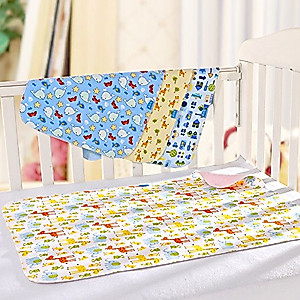 Diaper Changing Pad, Twoworld Cotton Bamboo Fiber Breathable Waterproof Changing Pads Washable Resuable Diapers Liners Mats(20x28in)