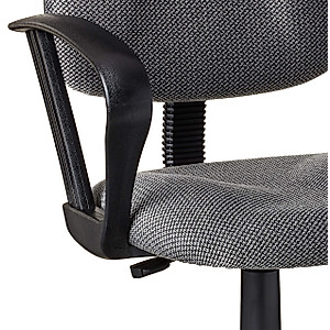 Boss Office Products B1617-GY Ergonomic Works Drafting Chair with Loop Arms in Grey