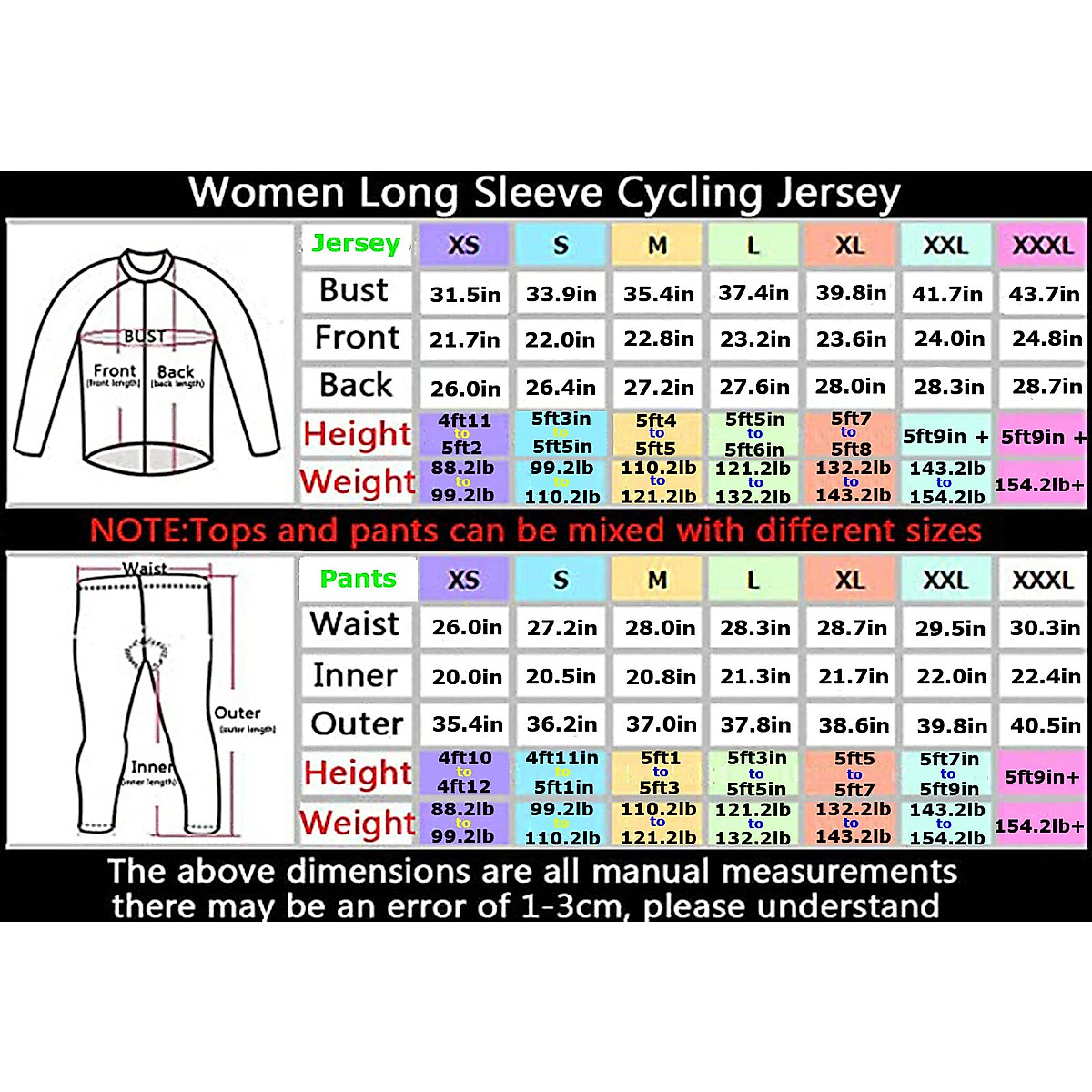 Women Cycling Jersey,Autumn Winter Fleece Warm MTB Suit,Mountain Road Reflective Bike Clothing Set + Gel Bib Pants