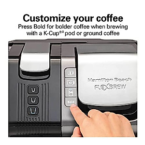 Hamilton Beach FlexBrew Universal Trio 2-Way Coffee Maker (Black) Bundle with Coffee Pod Organizers and Multipurpose Acrylic Coffee Pod Organizer (3 Items)