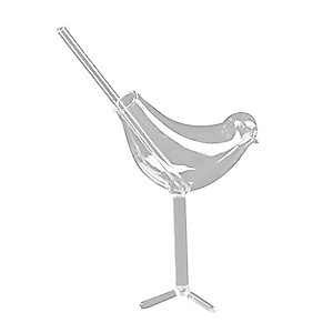 FEIlei Glass Cup, 150Ml Creative Bird Shape Cocktail Goblet Glass Personality Molecular Smoked-C