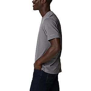 Columbia Mens Thistletown Hills Short Sleeve T-Shirt, City Grey Heather, Large