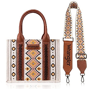 Wrangler Tote Bag for Women Purses Aztec Handbags Western Purses Boho Shoulder Bag ZSY-FBA2-WG2202-8120SCF