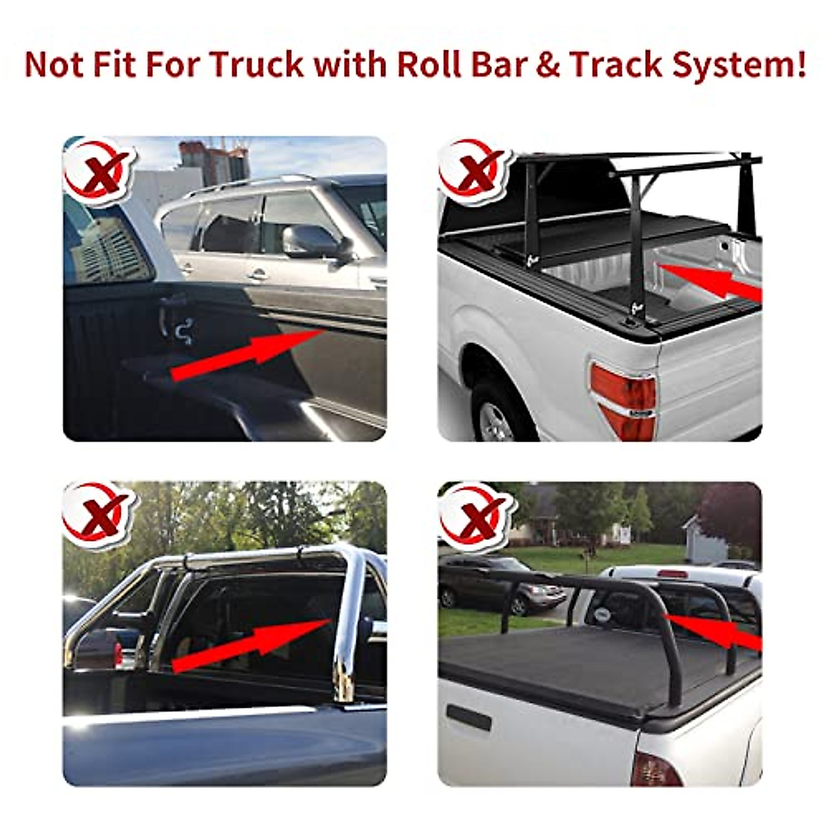 North Mountain Soft Roll Up Truck Tonneau Cover for 2017-2023 Honda Ridgeline Truck Bed, Truck Bed Cover fits 2017-2023 Honda Ridgeline 5ft Pickup Fleetside/Styleside Bed (64")