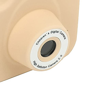 Kids Camera for Boys Girls, Cartoon Child Camera Kids Toy Gift 1080P One Key Video Recording Kids Mini Camera Birthday Gifts for 3 4 5 6 7 8 9 Year Old Girl Boy (Faint Yellow)