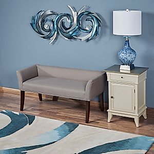 Touch of Class Perfect Storm Metal Wall Sculpture - Blue, Silver - Large Dimensional - Steel - Handcrafted Modern Decor - Abstract Geometric Art - Metallic Contemporary Sculptures for Bedroom