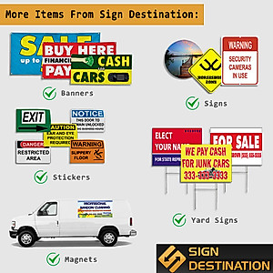 Decal Sticker Multiple Sizes Buy Here Pay Here Financing Available Red Business Buy Here Outdoor Store Sign Red - 28inx20in, One Sticker
