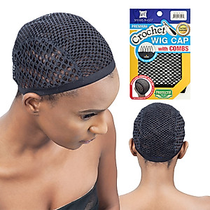 FREETRESS Polyester SHAKE N GO Premium CROCHET WIG CAP WITH COMBS