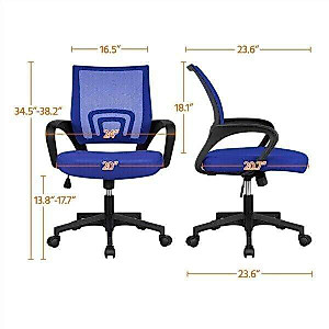 JTSQ Mesh Office Chair Adjustable Computer Gaming Chair Office Chair Gaming Desk Computer Chair High Chair Home Office Desk Chairs Office Chairs Home Office Office Furniture Swivel Chair