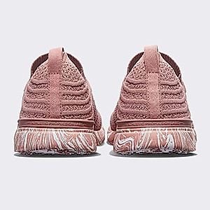 APL: Athletic Propulsion Labs Women's Techloom Wave Sneaker, Beachwood/White/Marble, 6.5