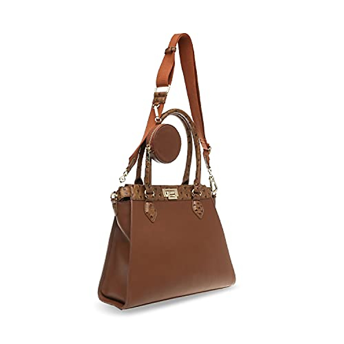 Steve Madden Hensley Lady Bag Satchel, Brown