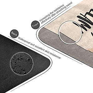 ALAZA Llama W/Sunglasses Chamomile Quote No Prob Nonslip Yoga Mat Towel with Grip Dots for Women Men