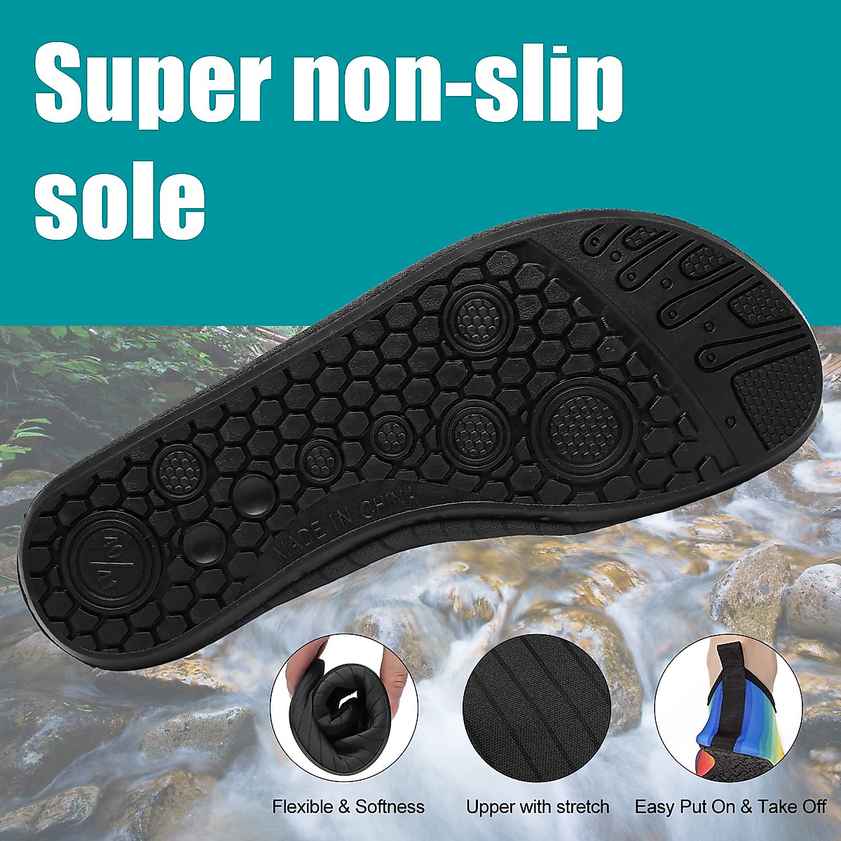 Unisex Water Shoes Quick-Drying Aqua Shoes Summer Outdoor Swimming Slipper On Surf Beach Water Shoes Women Men