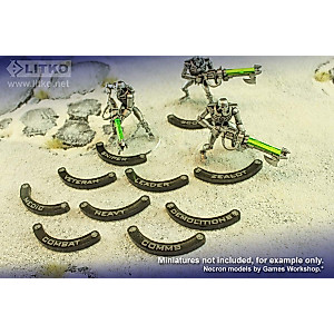 LITKO Specialist Base Hugger Token Set, 32mm Bases, Compatible with Warhammer: Kill Team, Translucent Grey (10)