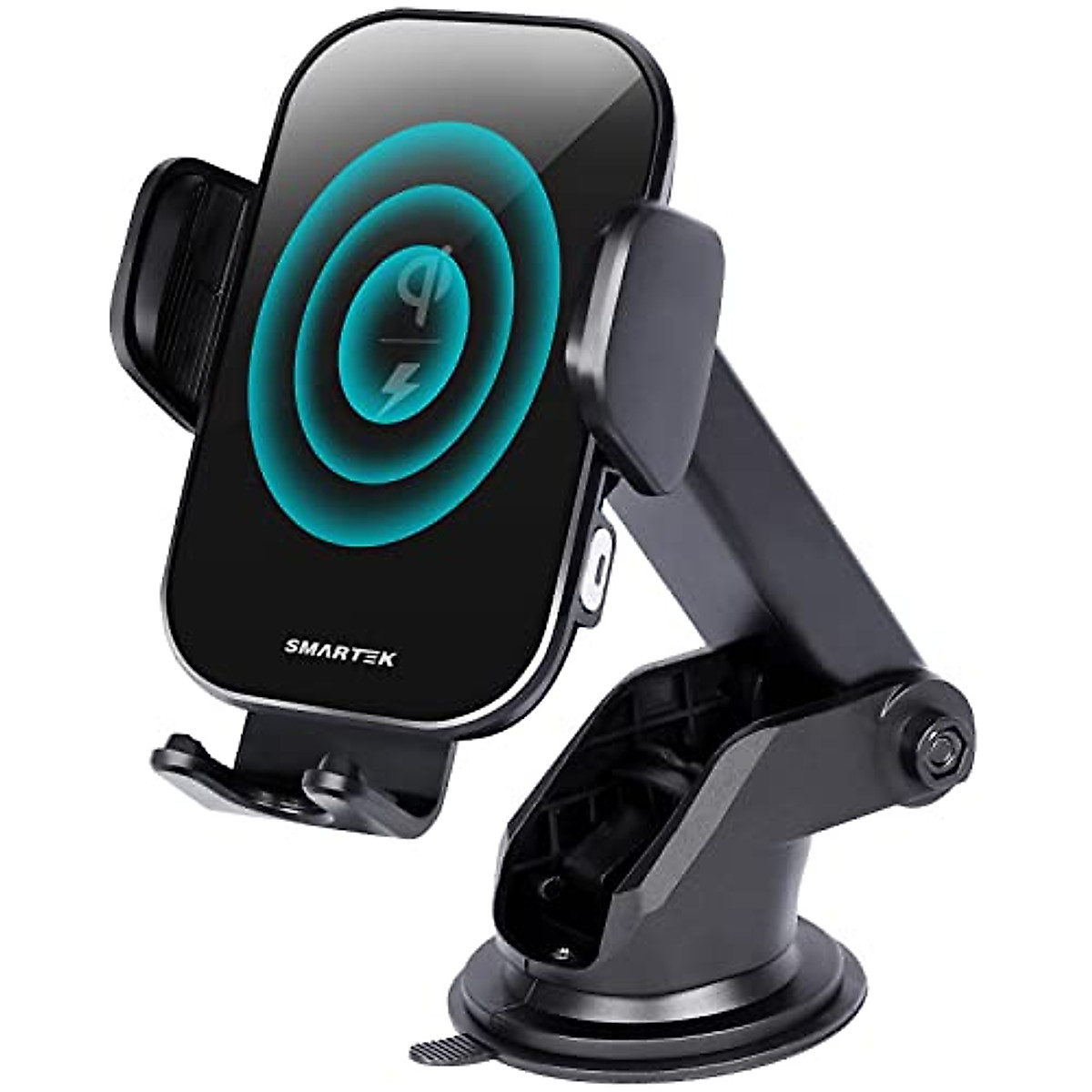 Wireless Car Charger, 15W Fast Charging Auto Clamping Car Charger Phone Mount Phone Holder, 360° Car Phone Holder Stand, Car Phone Holder Mount for All Phone