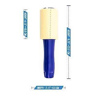 Iconikal Hidden Compartment Lint Roller with Hidden Personal Vibrator Space, Includes 1 Spare Lint Roll, Blue