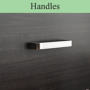 WOODTIME Shoe Cabinet with 3 Flip Drawers, Modern Shoe Rack Cabinet with Removable Divider, Narrow Shoe Storage Organizer for Slim Entryway, Dorm, Black Brown