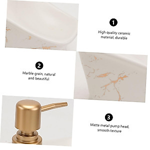 FOMIYES Empty Lotion Sub Bottle 1pc Bottled Storage White Squeeze Bottle Ceramics Hand Plastic Hand Soap Dispenser