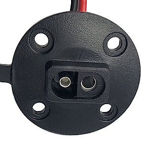 FainWan 2pcs SAE Power Socket Sidewall Port, Weatherproof SAE Quick Connect Solar Panel Mount Universal Flush-Mountable Connector, 12AWG SAE Cable with 8 Screws for Solar Generator Battery Charger