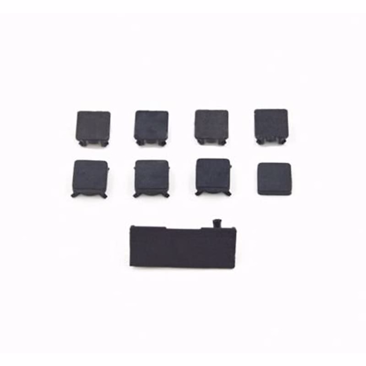 Rubber Feet Plastic Button Screw Cap Cover Replacement for PS3 Slim 2000 3000Console(9 in 1)