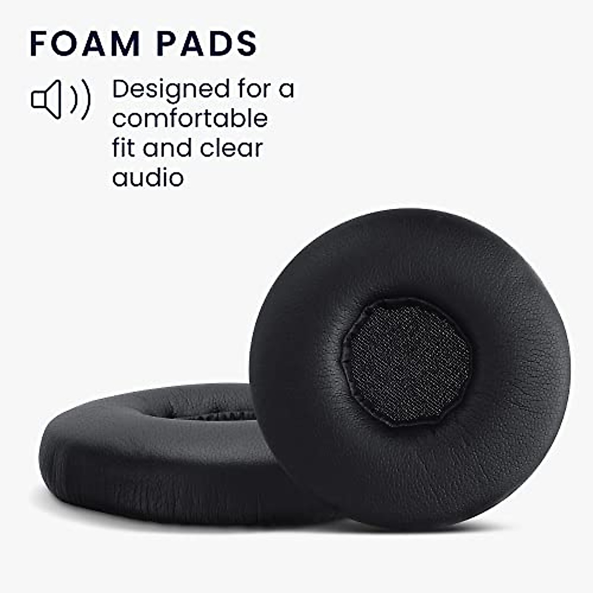 kwmobile Ear Pads Compatible with AKG N60NC Wired Earpads - 2X Replacement for Headphones - Black