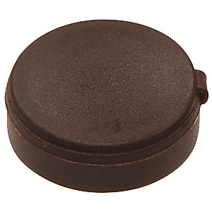 The Hillman Group 59053 Hinge Screw Cover, 1/4-Inch, Brown, 8-Pack