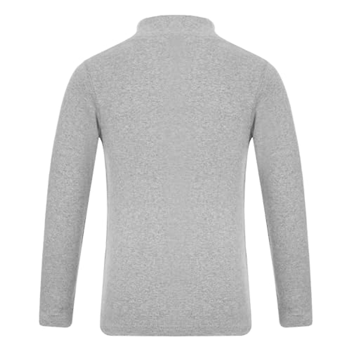 FEESHOW Kids Boys Girls Turtleneck T-Shirt Thermal Underwear Top Unisex Children Warm Long Sleeve Blouse Undershirt Gray 9-10 Years