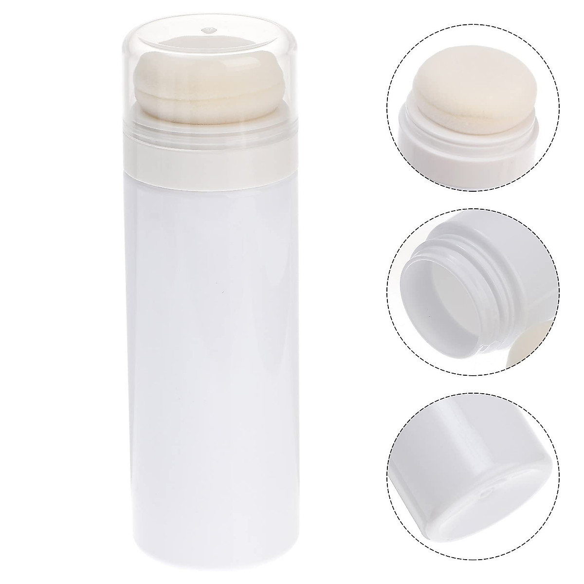 FOMIYES Loose Powder Containers Powder Powder Puff Box talcum Powder Bottle Body Powder Container with Puff Loose Powder Bottle for Body Powder Makeup Powder Container Puffs