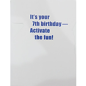 Transformers - Happy 7th Birthday Greeting Card"Activate the Fun" - Seven Seventh 7