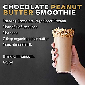 Vega Sport Protein Powder Vanilla (14 servings, 20.4 oz) - Plant-Based Vegan Protein Powder, BCAAs, Amino Acid, tart cherry, Non Dairy, Gluten Free, Non GMO (Packaging May Vary)