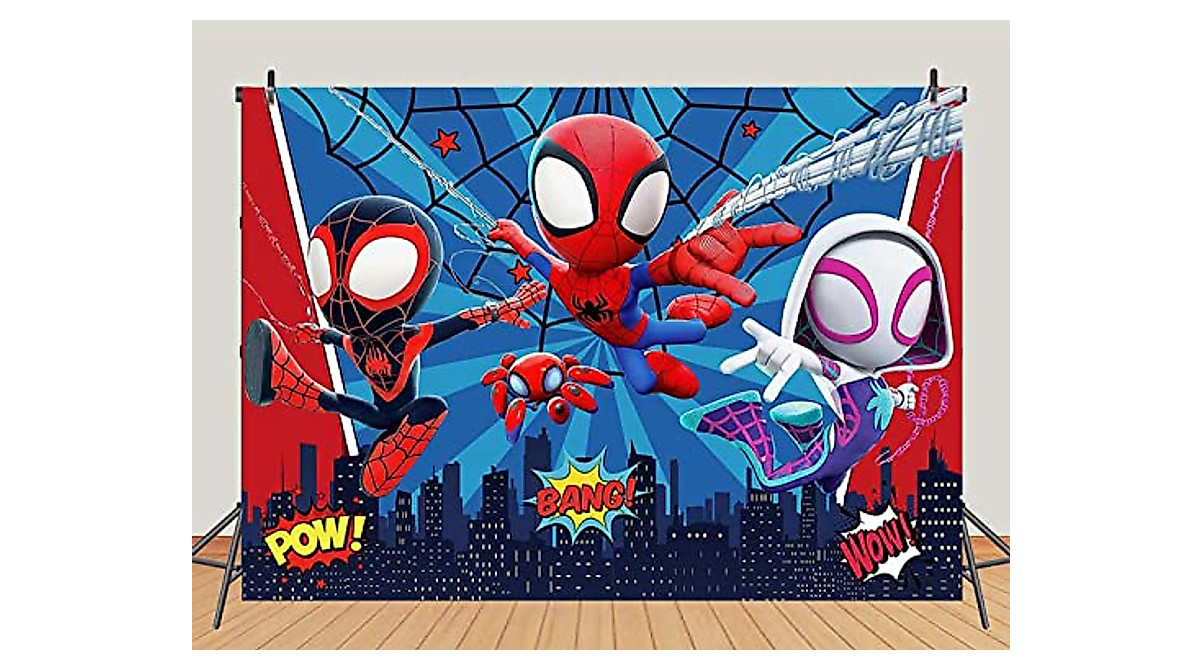 Spidey and His Amazing Friends Backdrop for Kids' Parties & Photos
