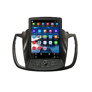 KUNFINE Tesla Style 10.4" Android Radio CarPlay Android Auto Autoradio Car Navigation Stereo Multimedia Player GPS RDS DSP BT WiFi Headunit Replacement for Ford Escape 2013-2018, if Applicable