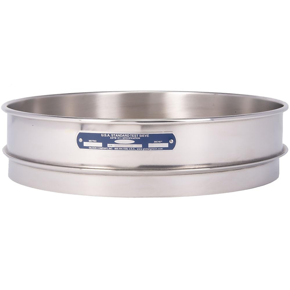 12" Sieve, All Stainless, Intermediate Height, No. 20