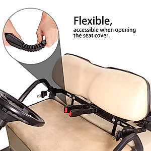 10L0L Universal Seat Belts Kit for Yamaha EZGO Club Car Golf Cart, 42 Inch Retractable Street Legal Seat Belts, Set of 2